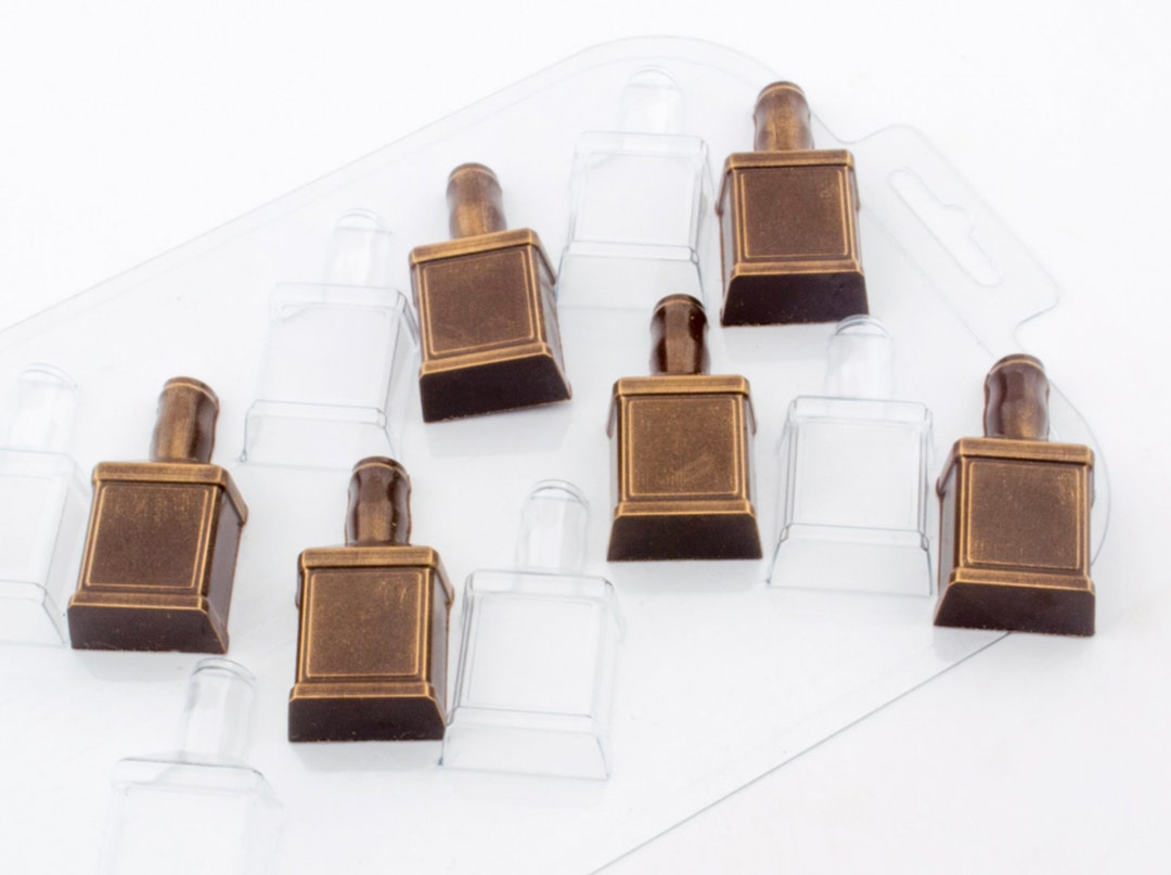 WHISKEY BOTTLES MOLD (6-cavity Minis), Chocolate Mold, Fathers Day ...