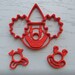CLOWN COOKIE CUTTER, Fondant Cutter, Circus Theme Plastic Cookie Cutter ...