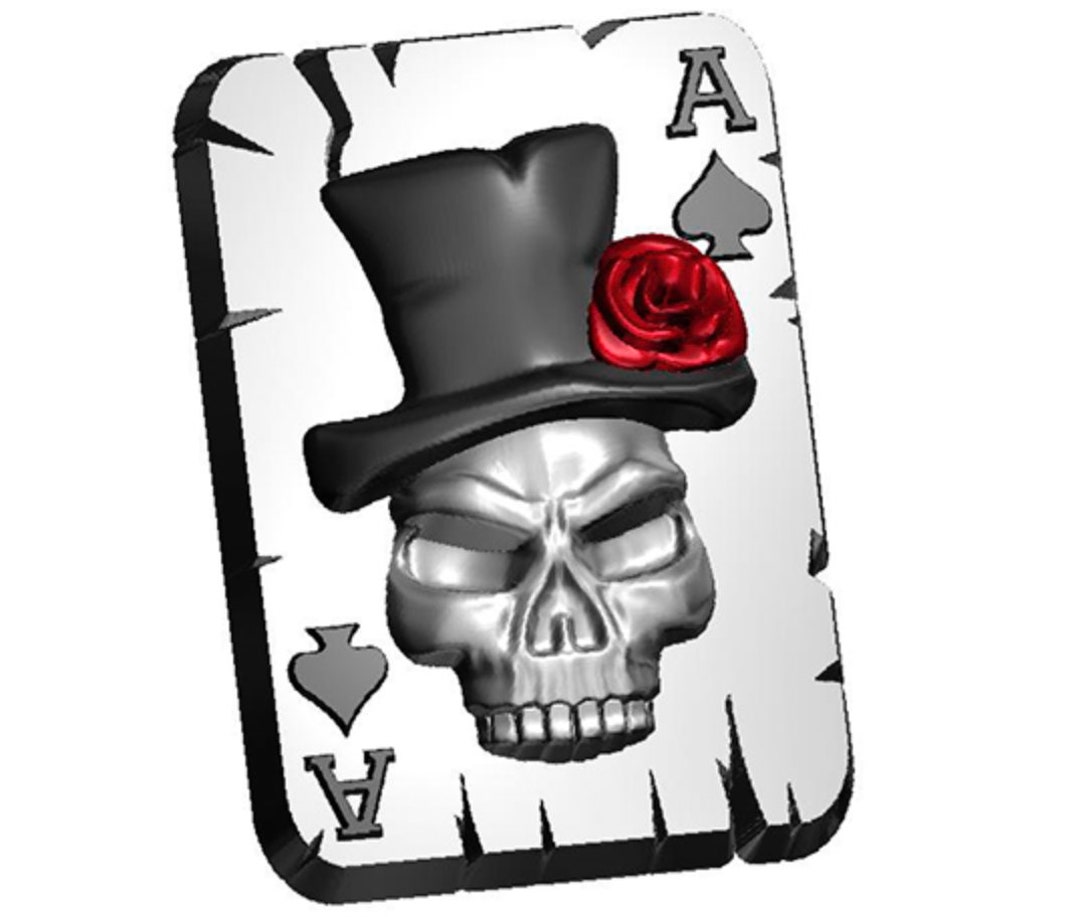 PLAYING CARD MOLD, Skull Soap Mold, Chocolate Mold, Fondant, Casino ...
