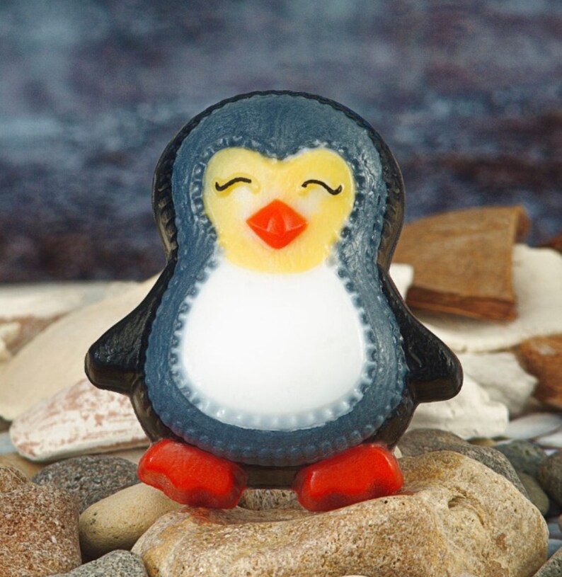 PENGUIN MOLD, Plastic Soap Mold, Bath Bomb Mold, Animals Mold, Baby ...
