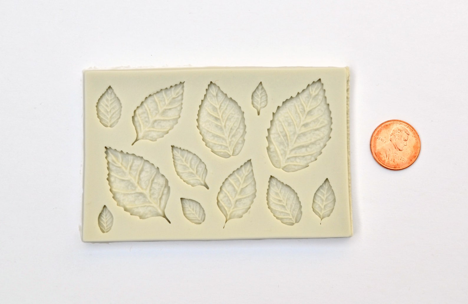 Leaves Mold, Leaf Mold, 12 Cavity Mold, Cake Decoration Mold, Fondant ...