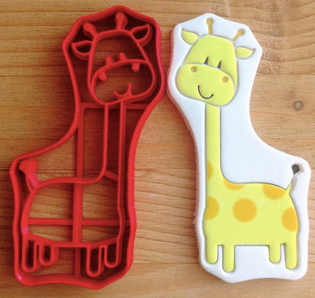 GIRAFFE COOKIE CUTTER, Fondant Cutter, Kids Cake Decoration, Zoo ...