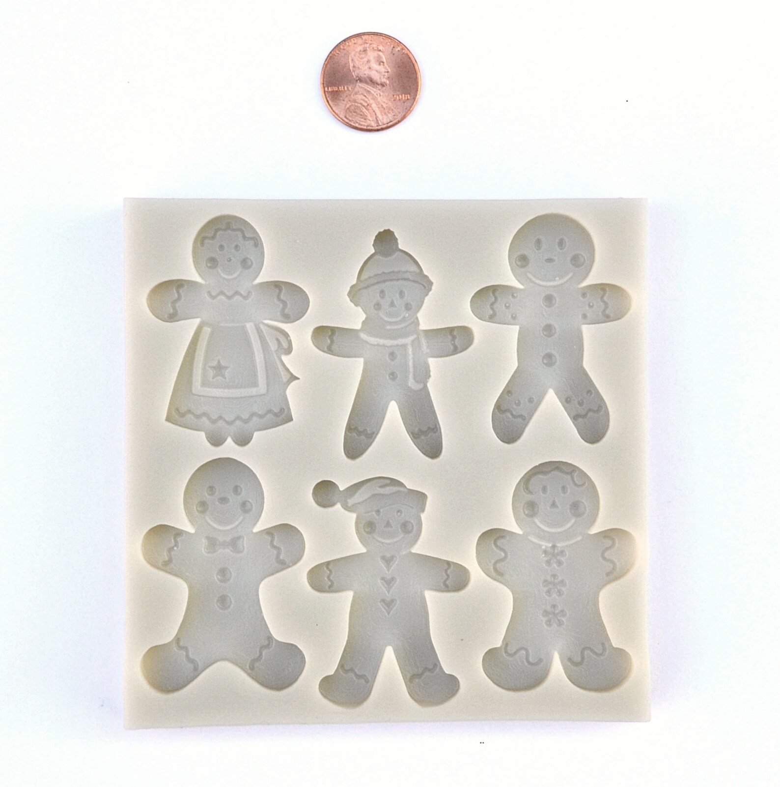 GINGERBREAD VARIETY MOLD, Fondant Mold, Winter Mold, Christmas ...