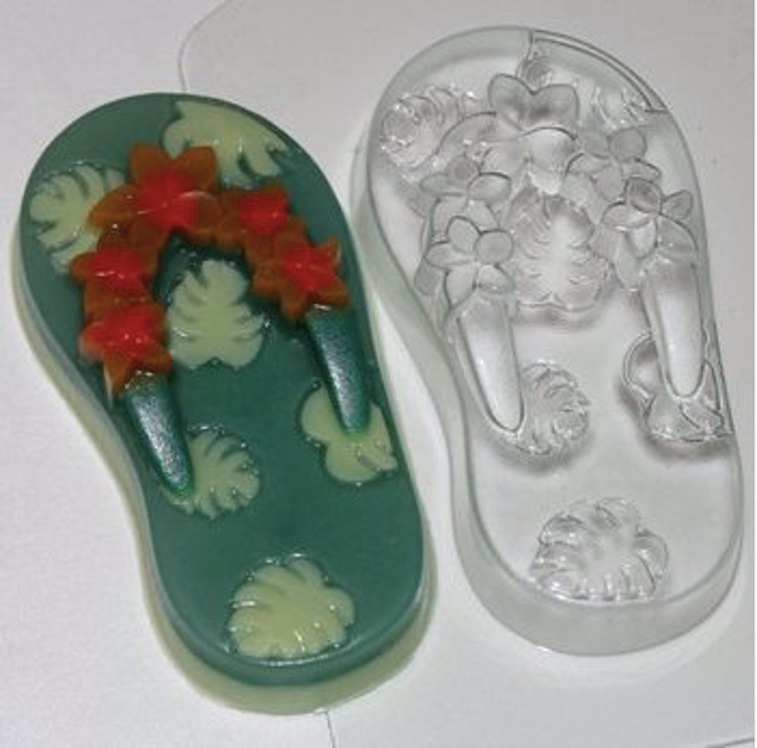 FLIP FLOP MOLD, Hawaiian Theme Soap Mold, Bath Bomb Mold, Chocolate ...
