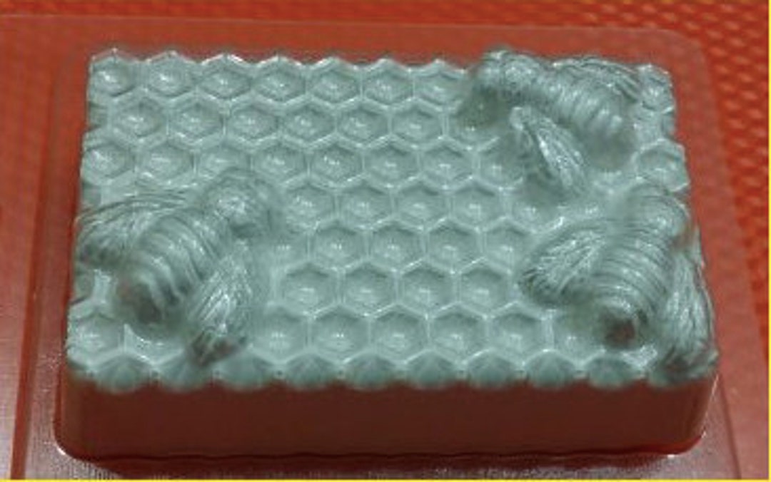 BEES & HONEYCOMB MOLD, Bumblebee Soap Mold, Honeybee Bath Bomb Mold ...