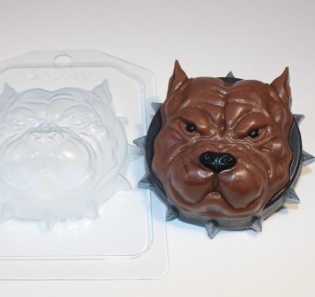 ANGRY DOG MOLD, Soap Mold, Bath Bomb Mold, Chocolate Mold, Pet Theme ...