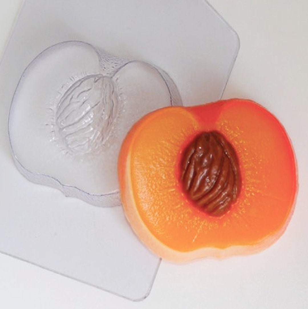 PEACH MOLD, Soap Mold, Bath Bomb Mold, Chocolate Mold, Summer Molds for ...