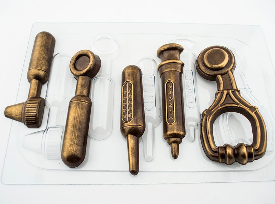 DOCTOR VARIETY MOLD - 6 Cavity Syringe, Thermometer, Stethoscope ...