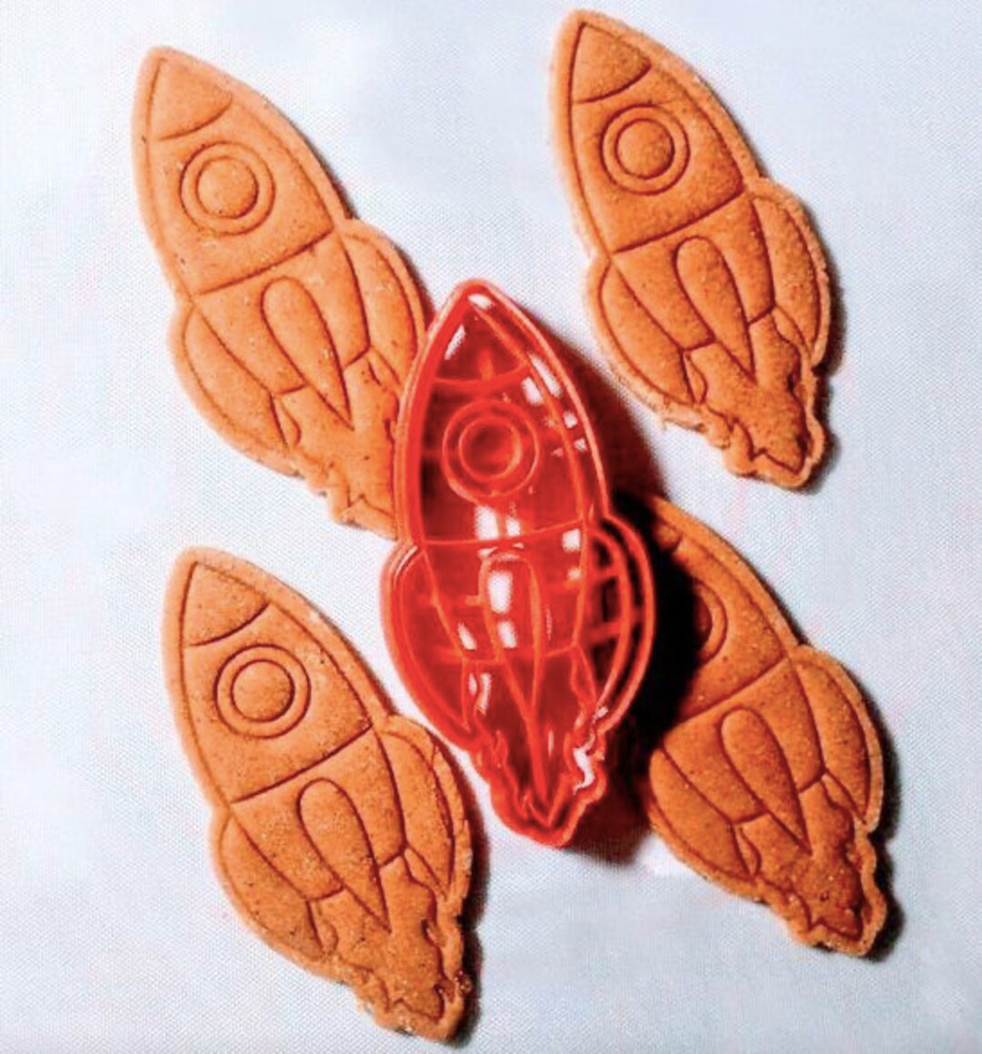 ROCKET COOKIE CUTTER, Fondant Cutter, Space Theme Cake Decoration ...