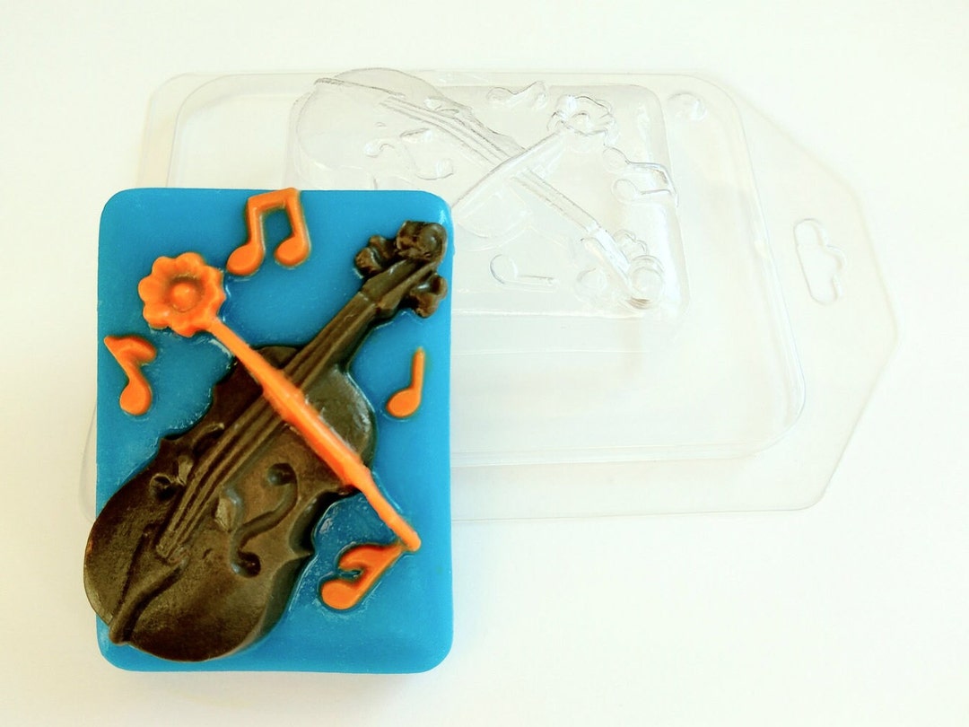 VIOLIN MOLD, Soap Mold, Fondant Mold, Music Teacher Cake Decoration ...