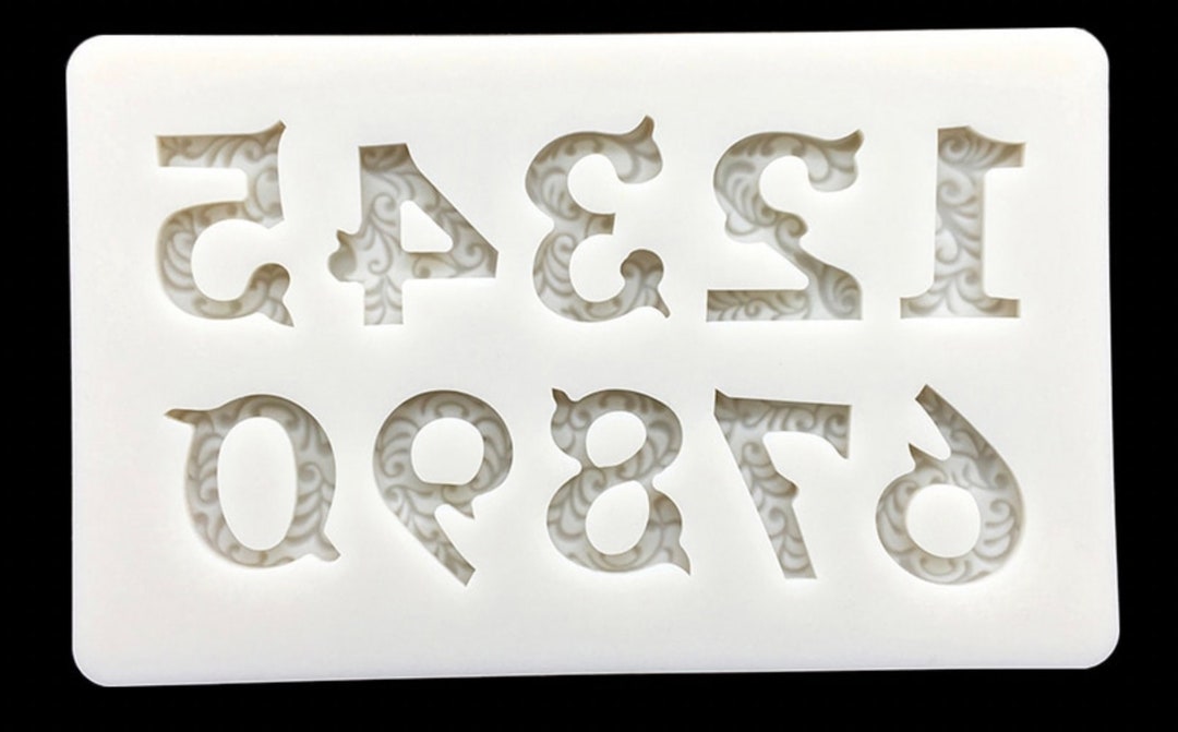NUMBERS MOLD, Birthday Cake Decoration, High Quality Detailed Fondant ...