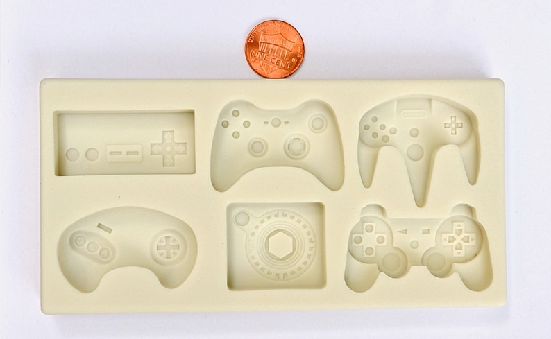 GAME CONTROLLER MOLD, Silicone Fondant Mold, Gamepad Mold, Chocolate ...