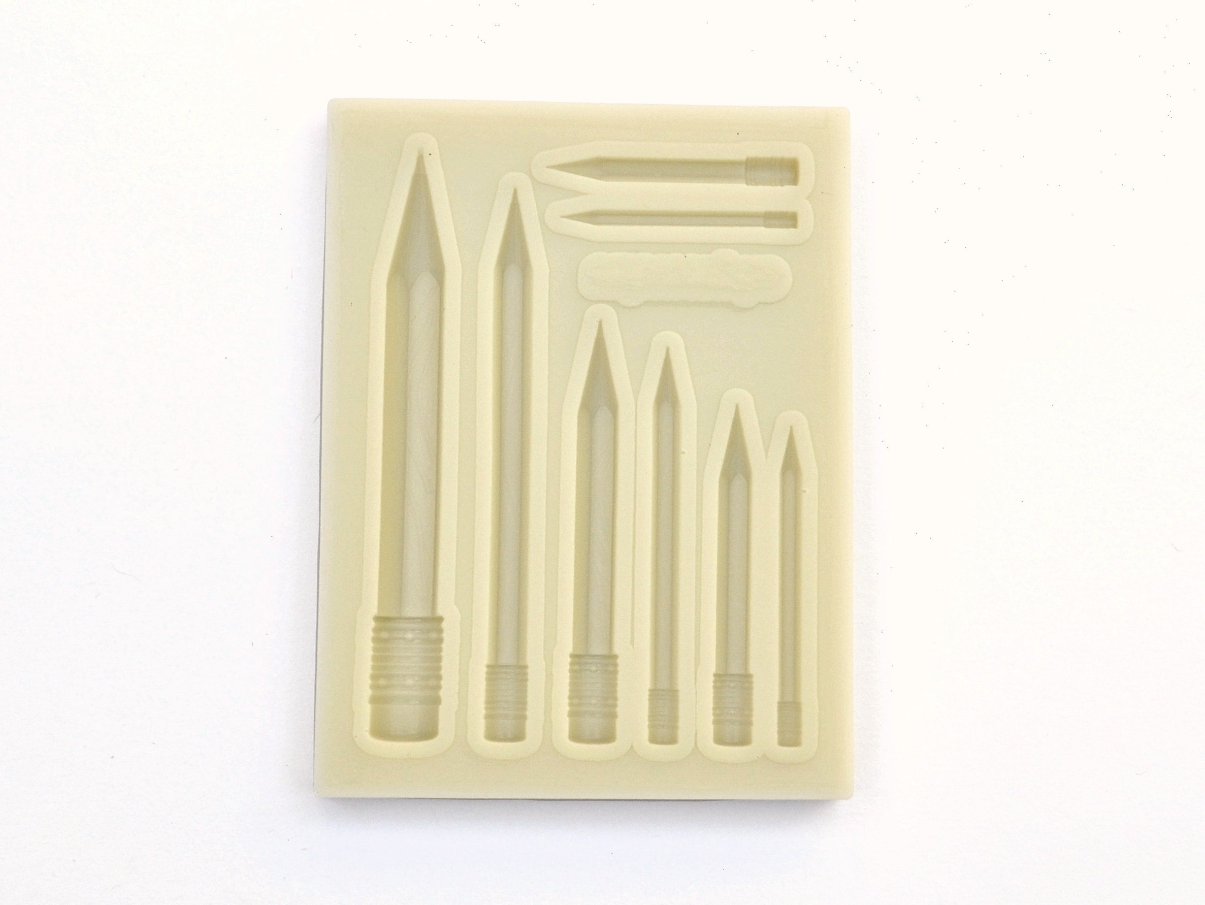 Pencils Silicone Mold Fondant Mold 8 Cavity High Detailed - Etsy