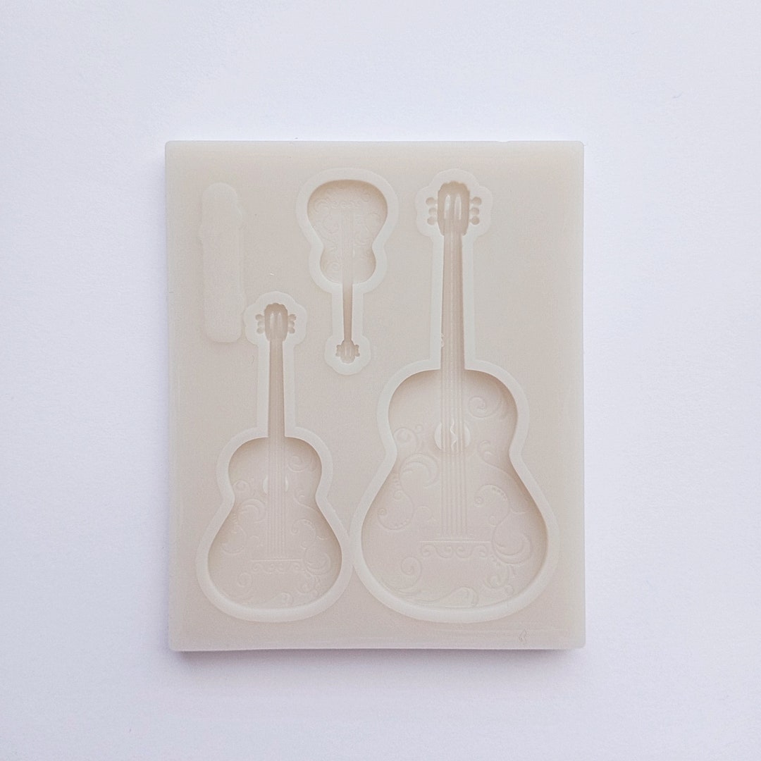 GUITAR VARIETY MOLD, Fondant Mold, Musical Chocolate Mold, Country ...