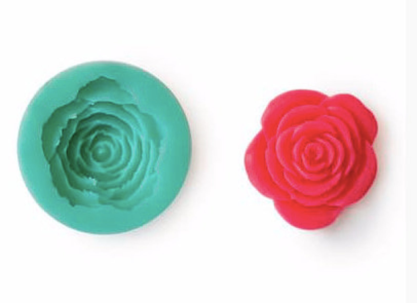 MINI ROSE MOLD, Silicone Epoxy Resin Mold, Polymer Clay Mold, Jewelry ...