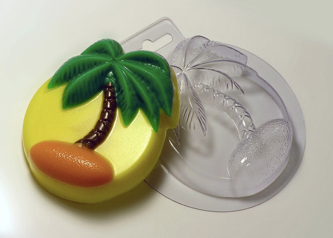 PALM TREE MOLD, Hawaiian Theme Soap Mold, Bath Bomb Mold, Chocolate ...