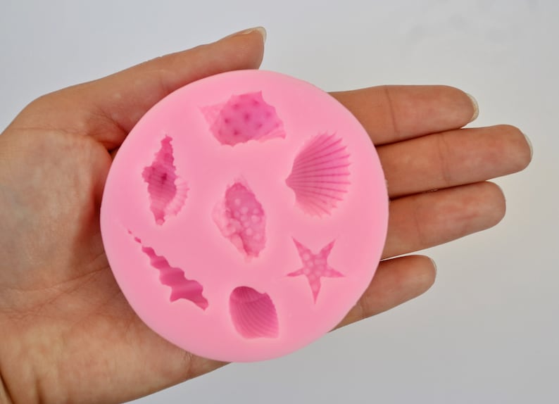 SEA SHELLS MOLD Beach Themed Mold Under the Sea Mold Mini | Etsy