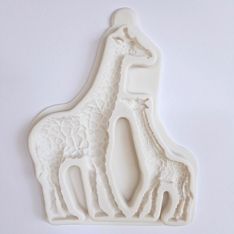 GIRAFFES MOLD, Zoo Animals Mold, Baby Shower Cake Decoration, Fondant ...