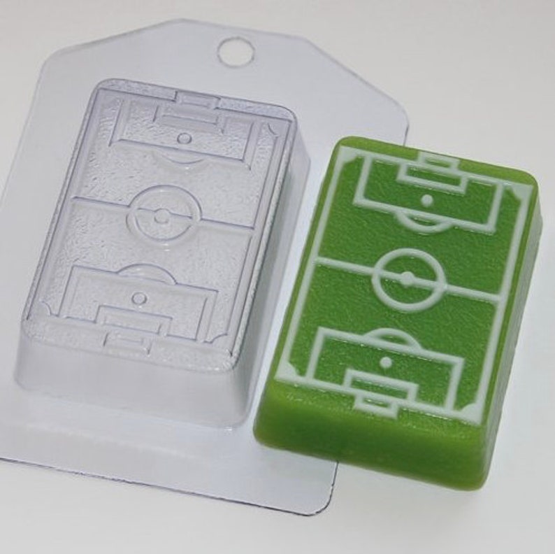 SOCCER FIELD MOLD, Soap Mold, Bath Bomb Mold, Football Mold, Molds for ...