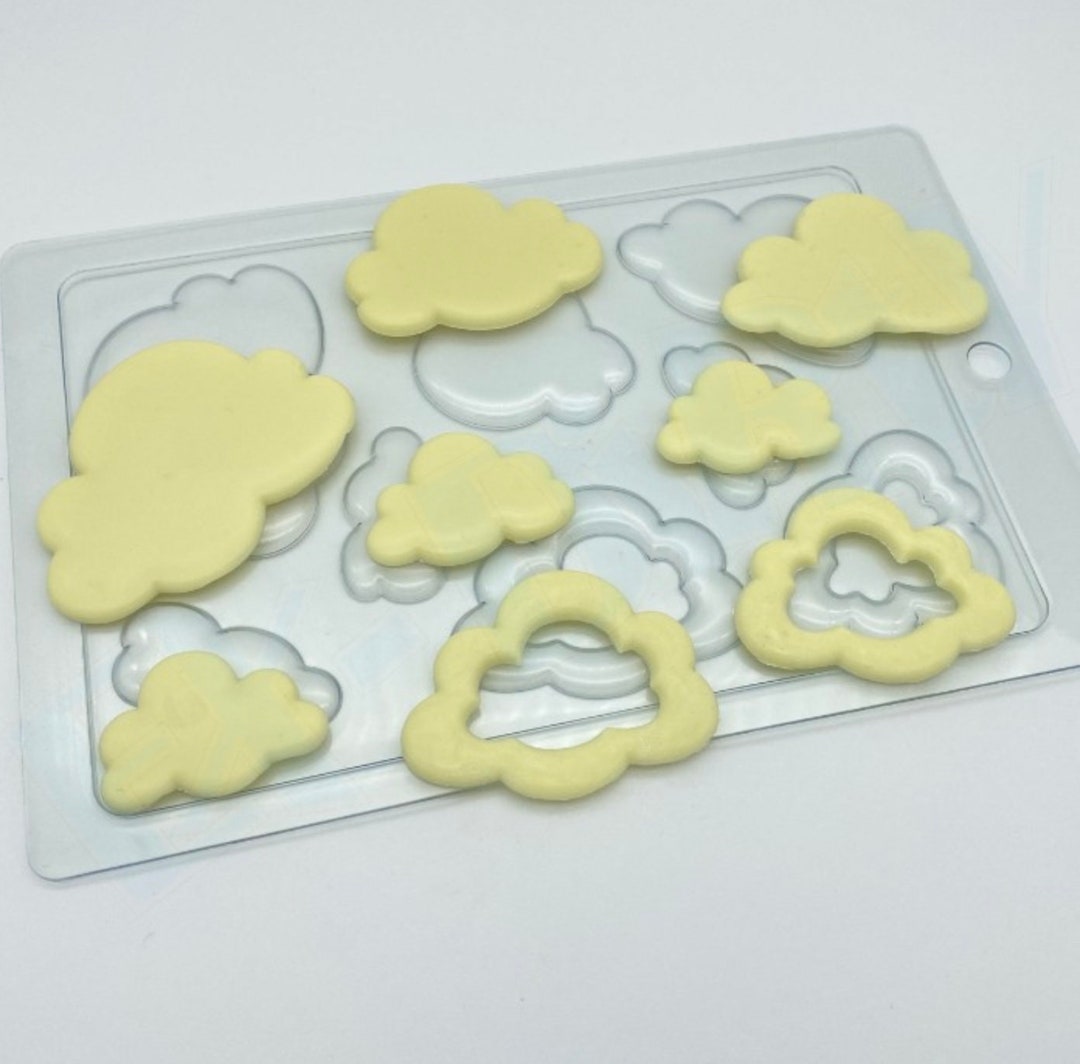 CLOUDS VARIETY MOLD, Chocolate Mold, Fondant Mold, Weather Theme Cake ...