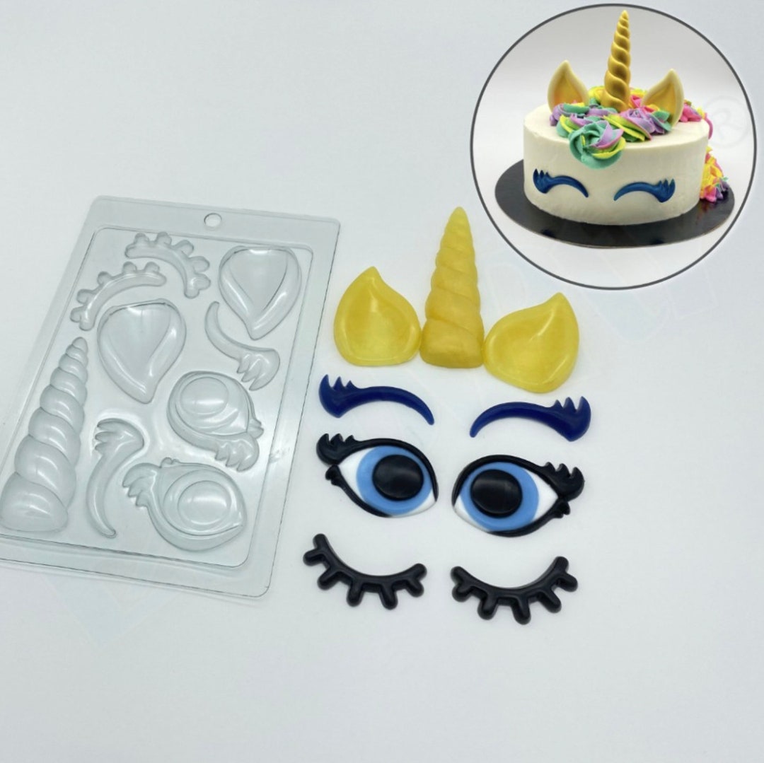 UNICORN MOLD (large), Magical Creatures Mold, Chocolate Mold, Fondant ...