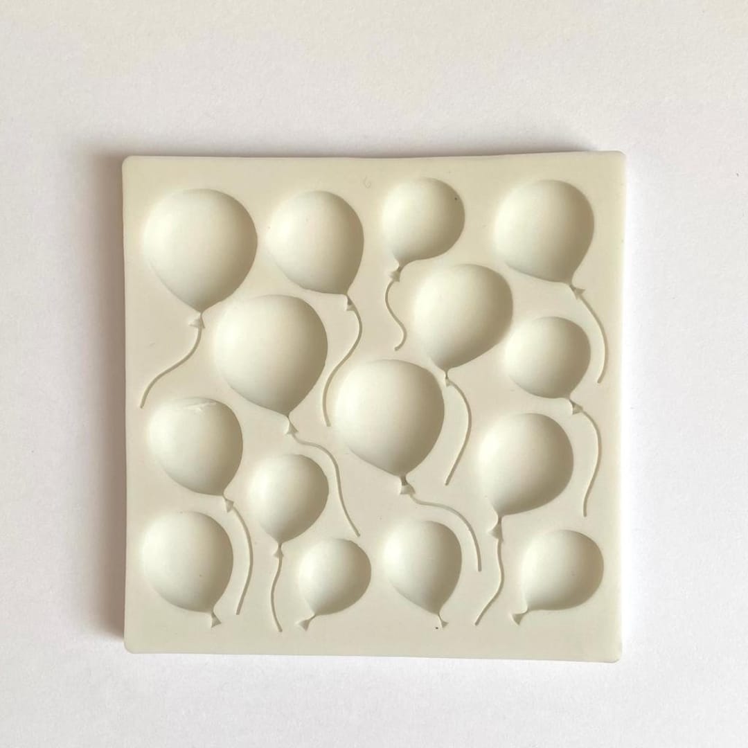 BIRTHDAY BALLOONS MOLD, Silicone Fondant Mold, Cake Decoration ...