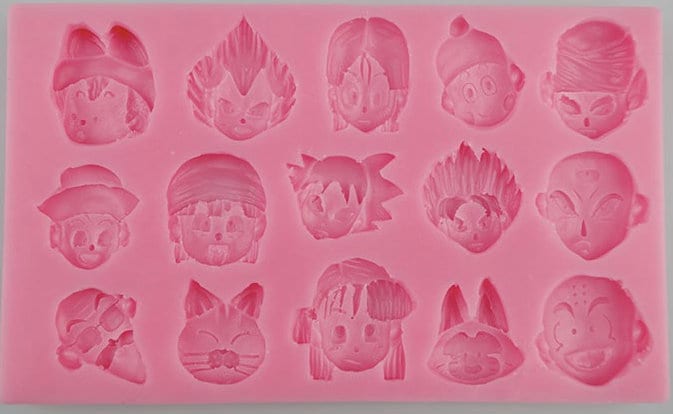 ANIME MOLD, Fondant Mold, Silicone Chocolate Mold, Cartoon Inspired ...