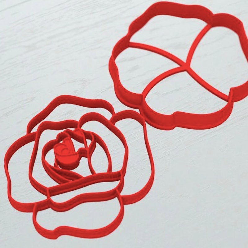 Rose Cookies - Etsy