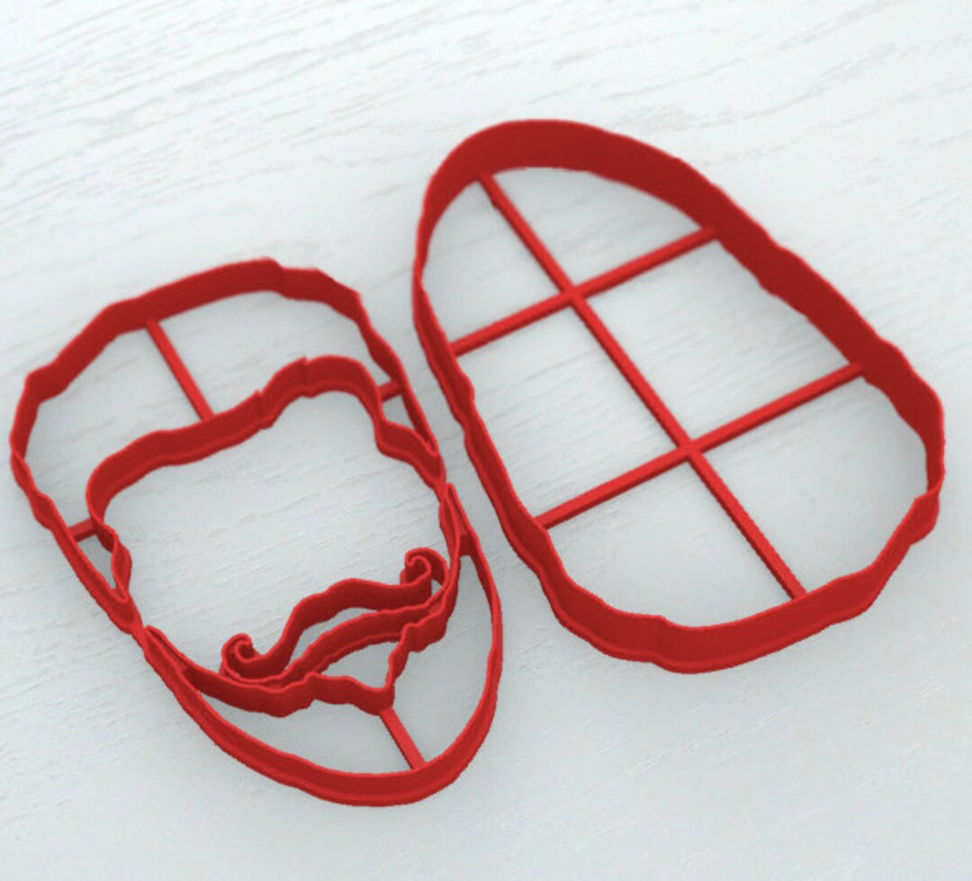 COOL BEARD GUY Cookie Cutter, Fondant Cutter, Man Cookie Cutter, Father ...