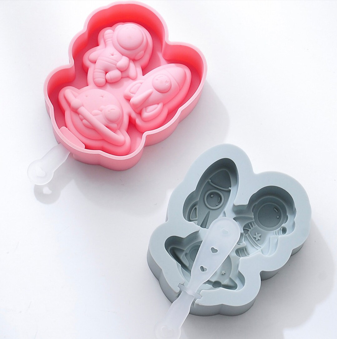 ASTRONAUT CAKESICLE MOLD, Rocket Popsicle Mold, Space Theme Planet Mold ...