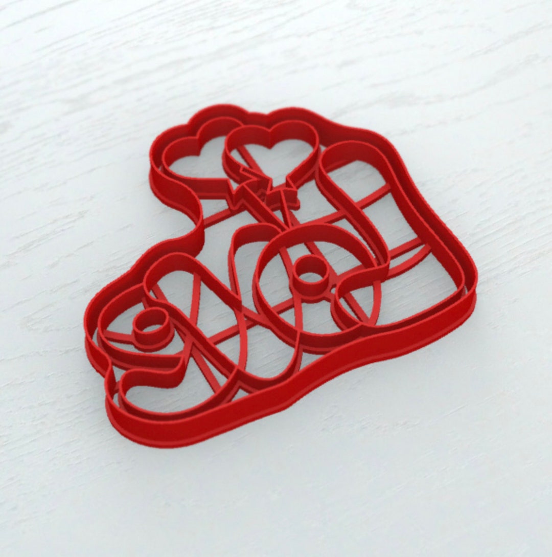Liebe COOKIE CUTTER, Fondant Cutter, Valentines Kuchen Dekoration ...