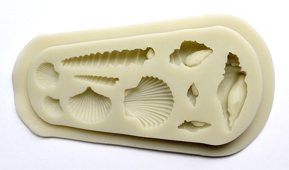 SEA SHELLS MOLD, 10 Cavity Beach Themed Mold, Under the Sea Mold ...