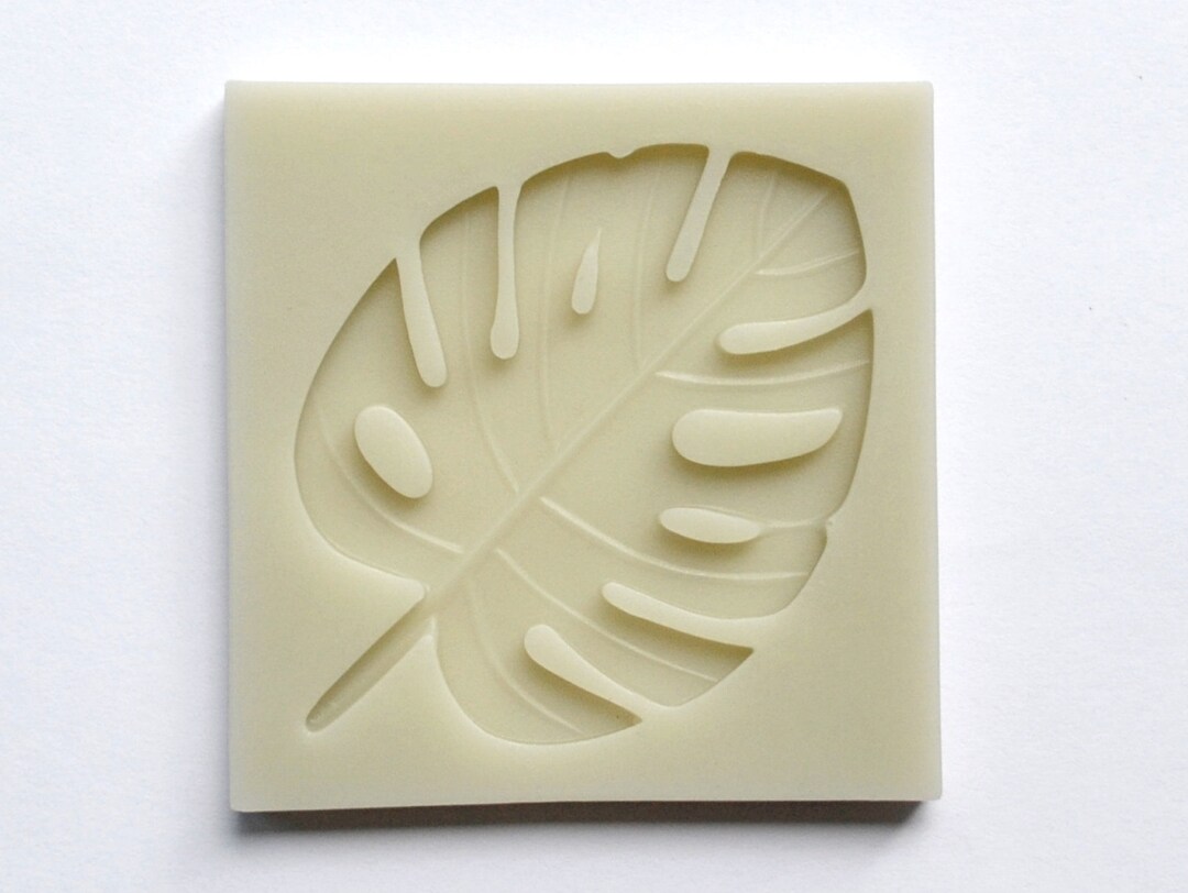 LARGE LEAF MOLD, Silicone Fondant Mold, Tropical Theme Cupcake ...