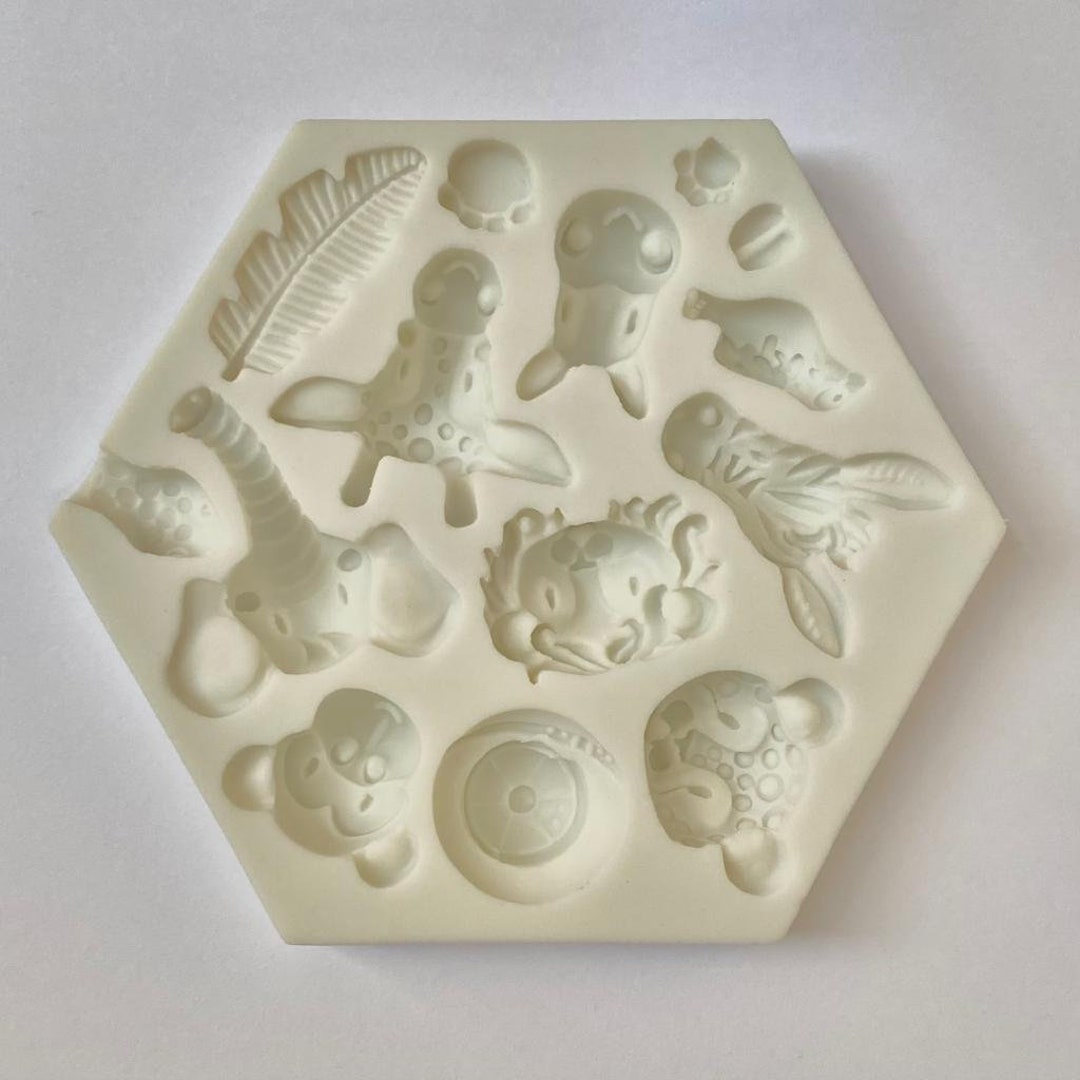 ZOO ANIMALS MOLD, Safari Theme Fondant Mold, Highly Detailed Silicone ...