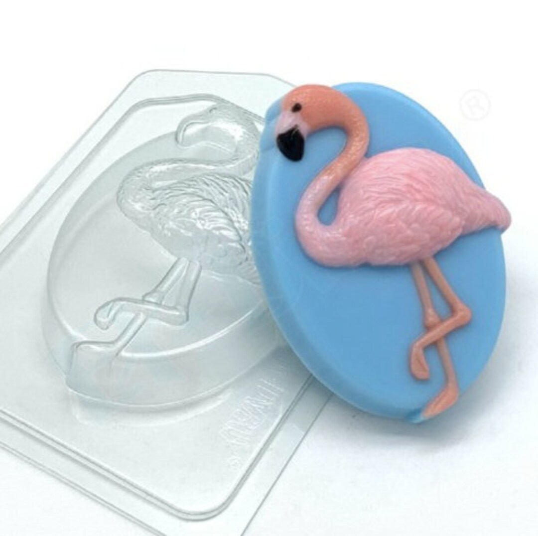 FLAMINGO MOLD, Chocolate Mold, Plastic Soap Mold, Bath Bomb Mould ...