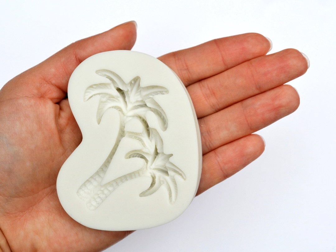 PALM TREE MOLD, Fondant Mold, Silicone Chocolate Mold, Palm Trees Gum ...