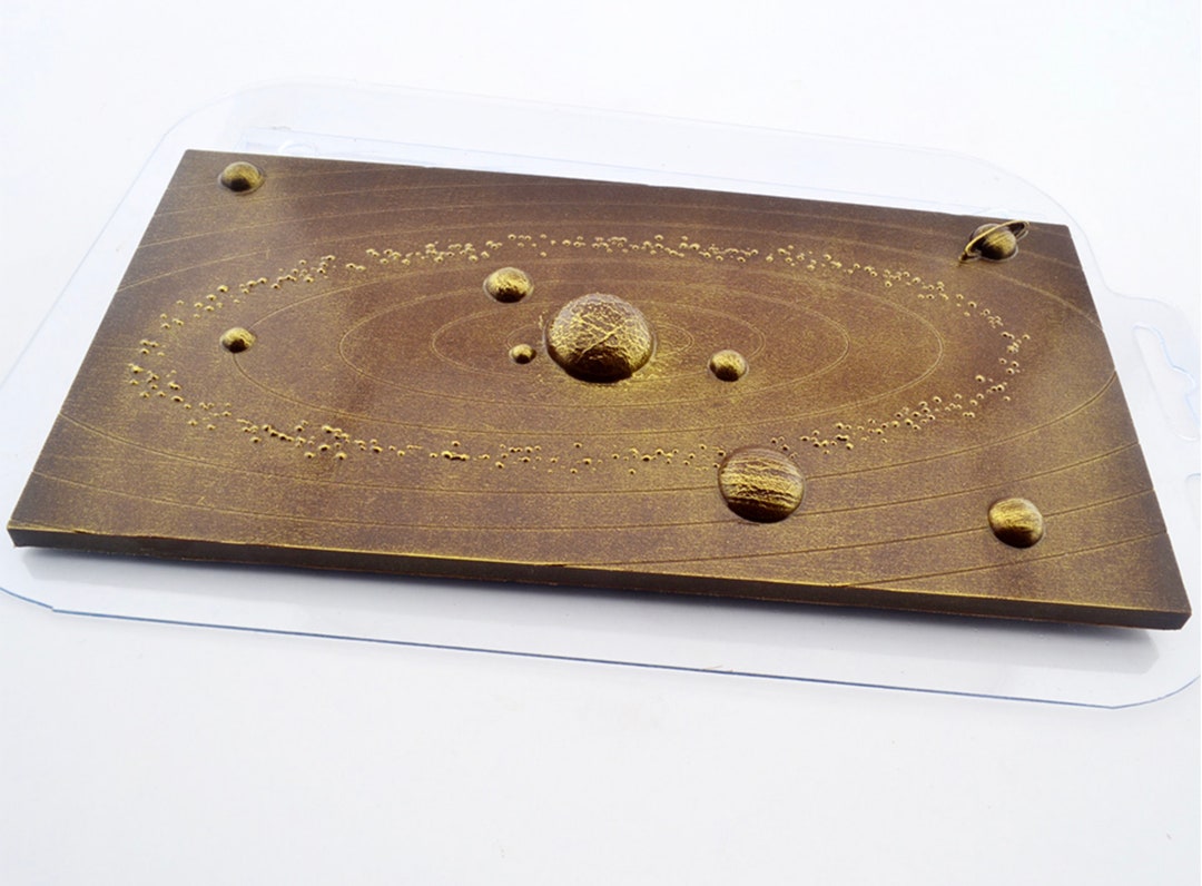 PLANETS Chocolate Bar Mold, Astronaut Theme Mold, Saturn Earth Sun Mold ...
