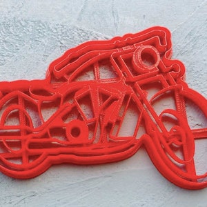MOTORCYCLE COOKIE CUTTER, Fondant Cutter, Biker Cookie Cutter, Baking ...
