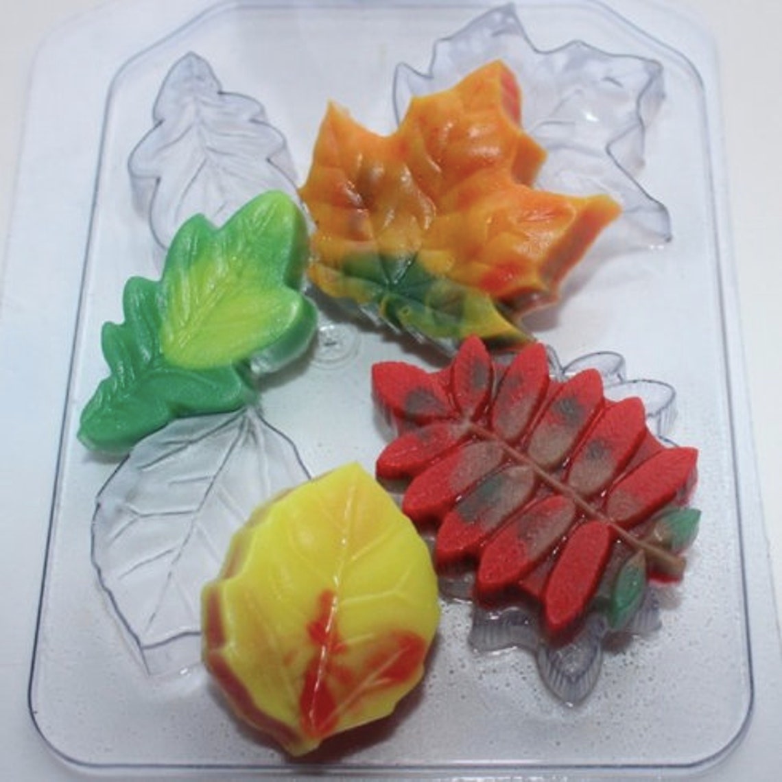 LEAVES VARIETY MOLD, Soap Mold, Chocolate Mold, Autumn Molds, Fall ...