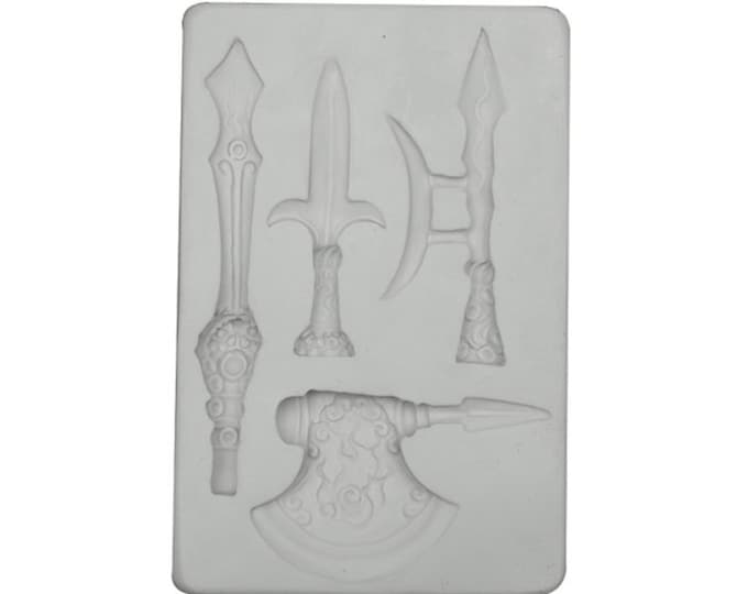 SWORD VARIETY MOLD Fondant Mold Axe Mold Dagger Cake - Etsy