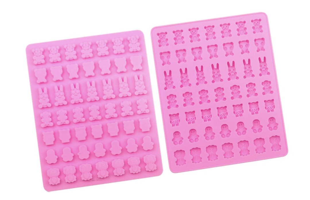 MINI ANIMALS MOLD - Bunny, Bear, Owl, Penguin, Lion, Panda - 49 Cavity ...