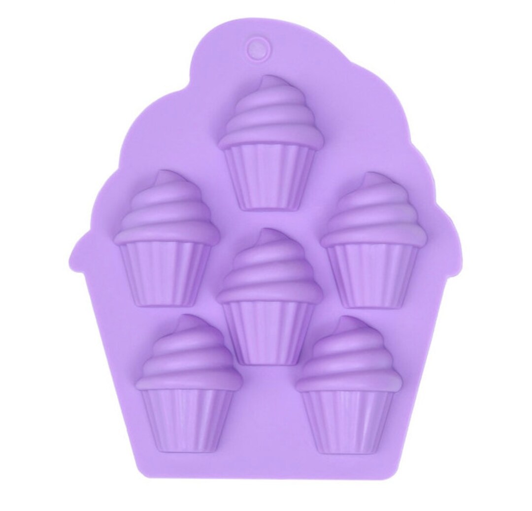 CUPCAKE MOLD, 6 Cavity Candy Mold, Cake Decorating Mold, Chocolate Mold ...