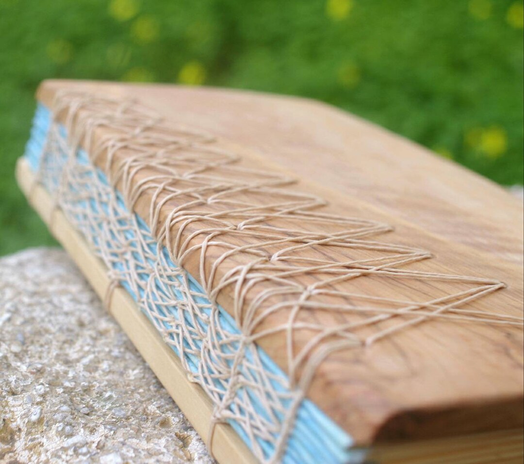 Wooden Journal, Raw Diary, Boho Men Gift, Unique Vegan Gift, Nature ...