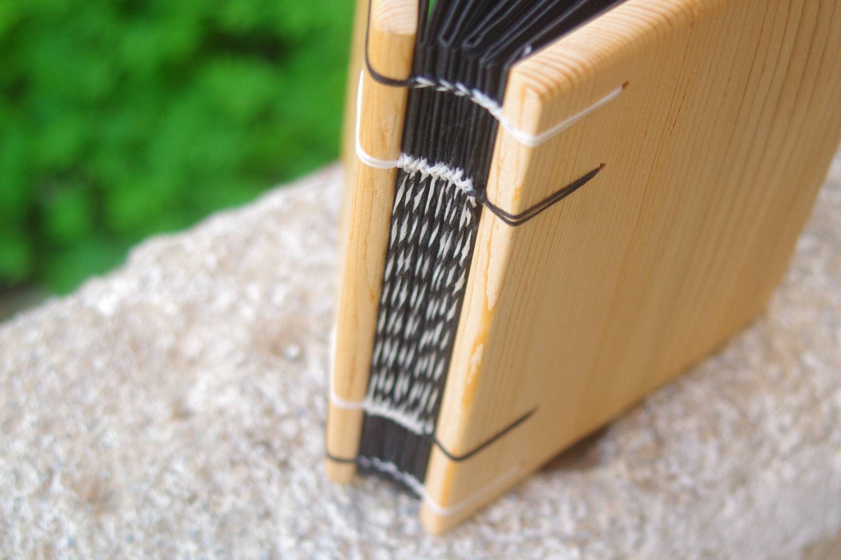 Black Page Journal Black Paper Journal Wooden Black Paper Etsy
