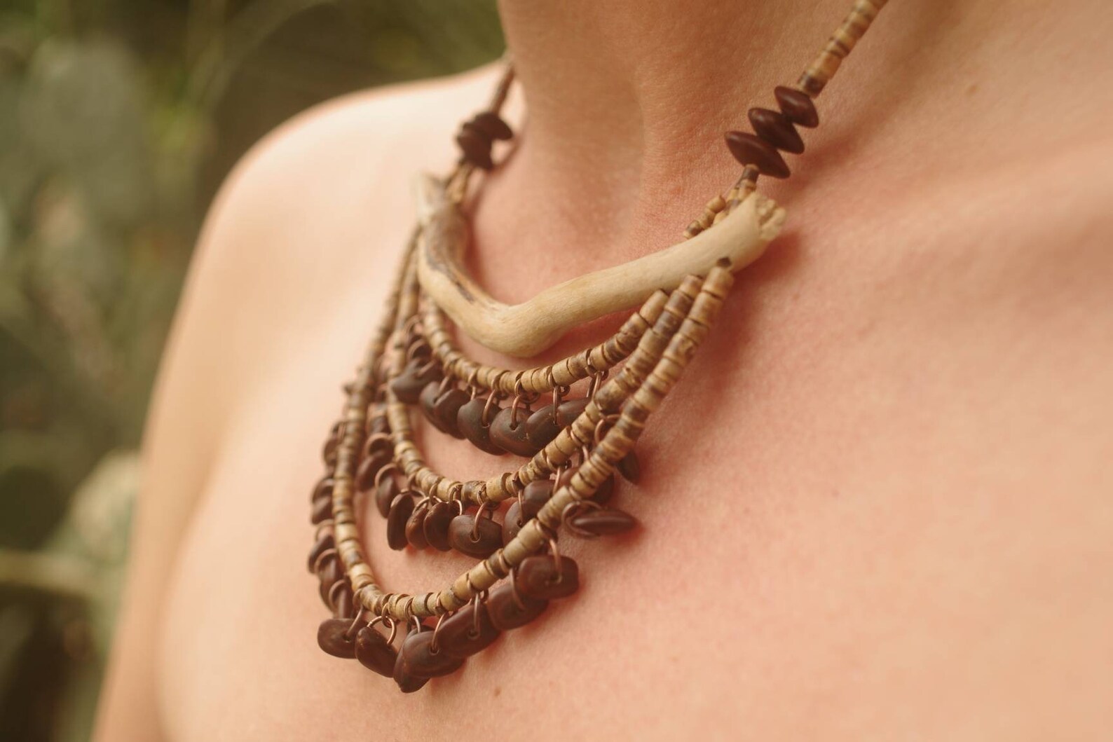 Primitive Necklace Seed Necklace Alternative Jewelry Boho - Etsy