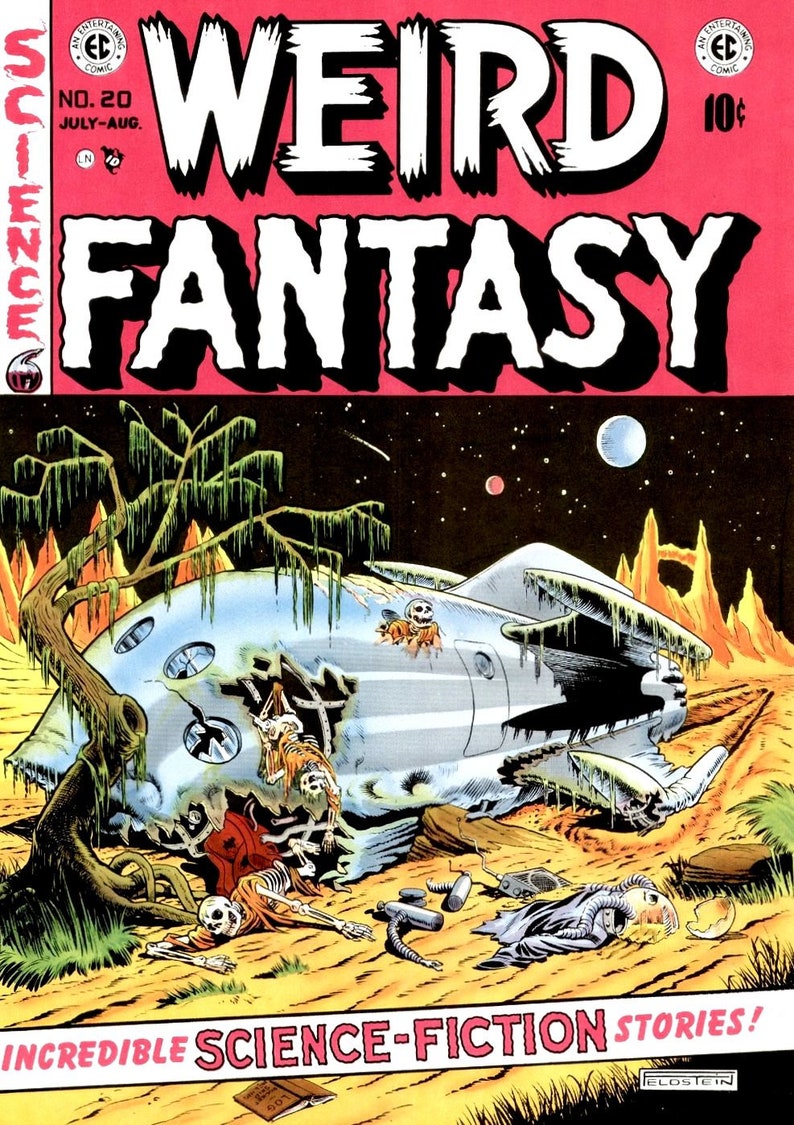 Vintage Sci Fi Comic Poster Weird Fantasy 1953 - Etsy Vintage Sci Fi Comic Poster Weird Fantasy 1953 - Etsy