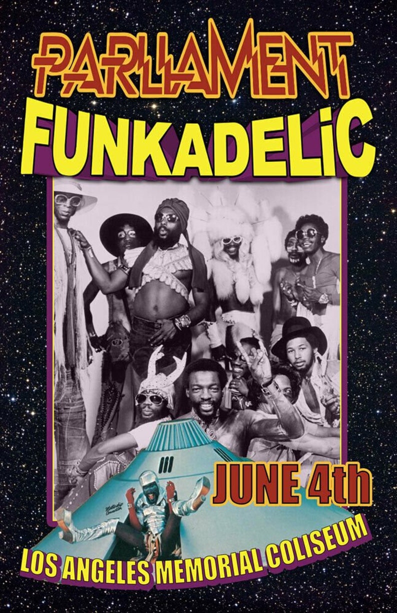 Parliament Funkadelic Concert Poster Re print 481 - Etsy France