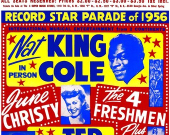Nat King Cole Poster - Etsy