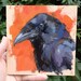 Black Raven / Original Oil Painting / Modern Mystical Art / Unique Gift ...