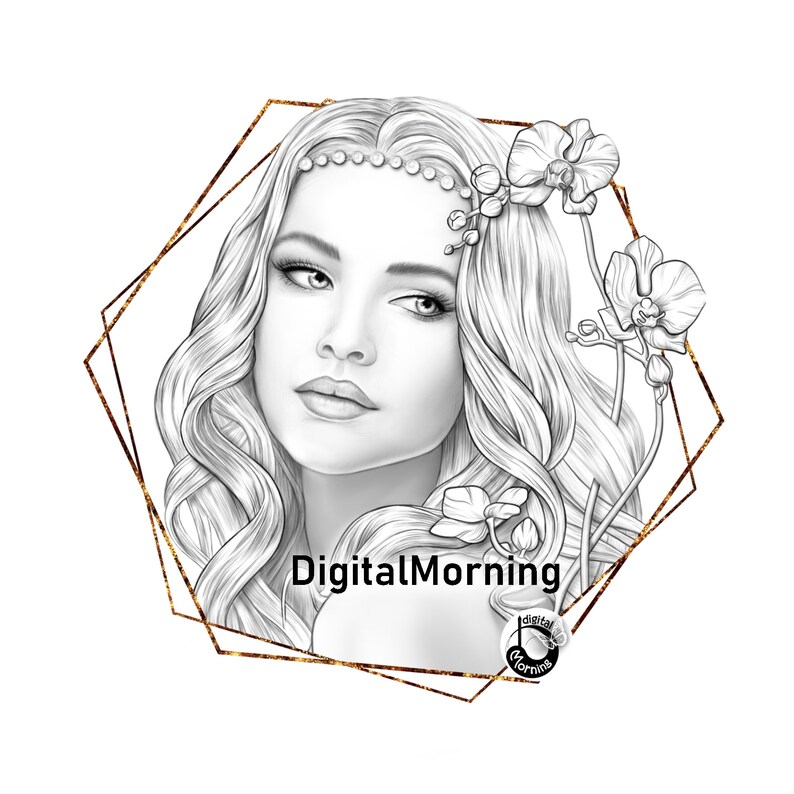 Premium Coloring Pages PDF for Adult Grayscale Coloring A3 | Etsy